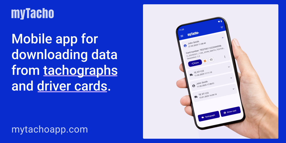 myTacho | Tachograph Download Made Simple.